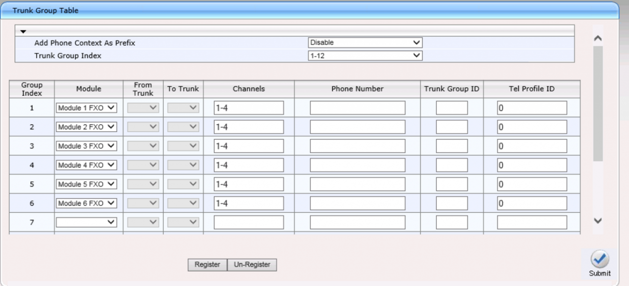 Configure with AudioCodes Gateway (on TDM Equipment) | Voice Elements