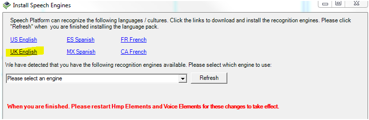 Test Speech Recognition with Voice Elements | Voice Elements