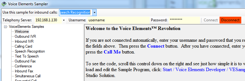 Test Speech Recognition with Voice Elements | Voice Elements