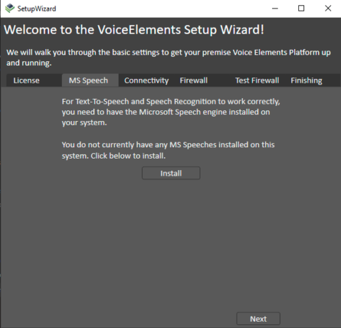 Test Microsoft Speech TTS with Voice Elements